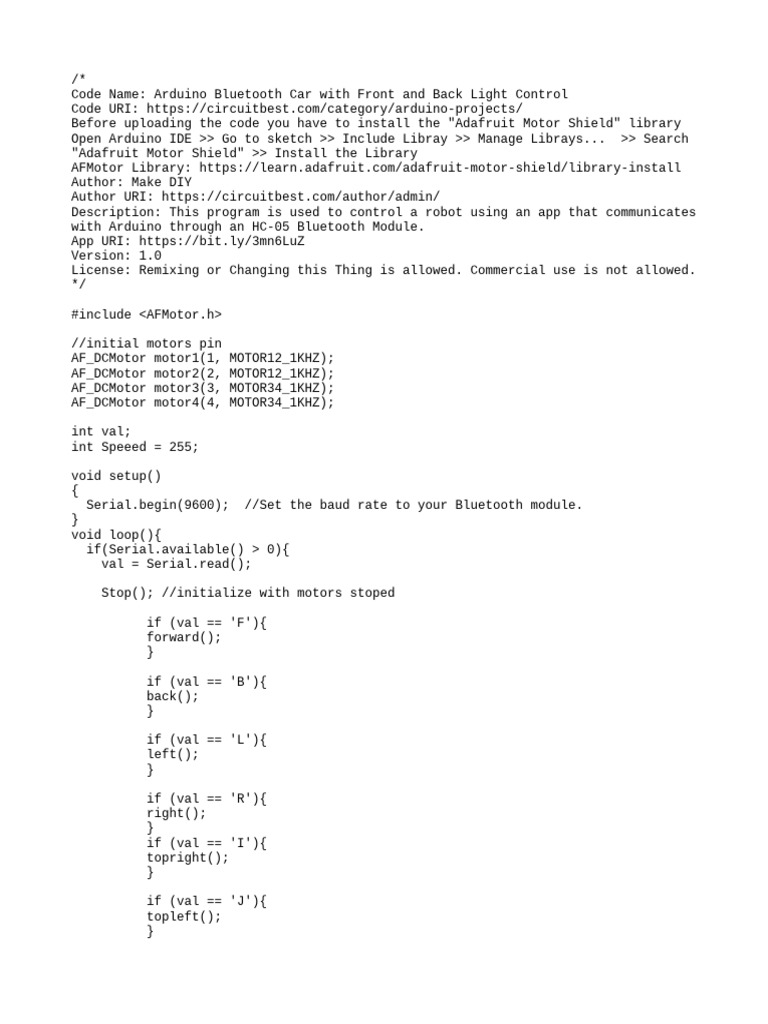Blutooth Car Download Free Pdf Arduino Computing 
