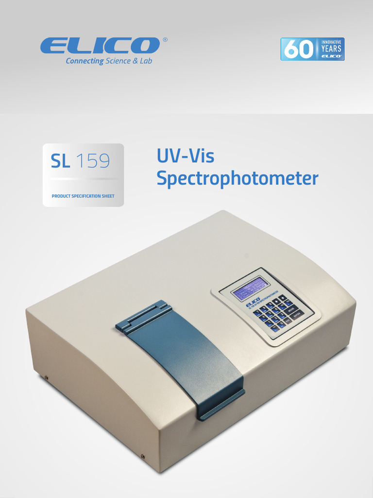 SL159 | PDF | Spectrophotometry | Ultraviolet–Visible Spectroscopy