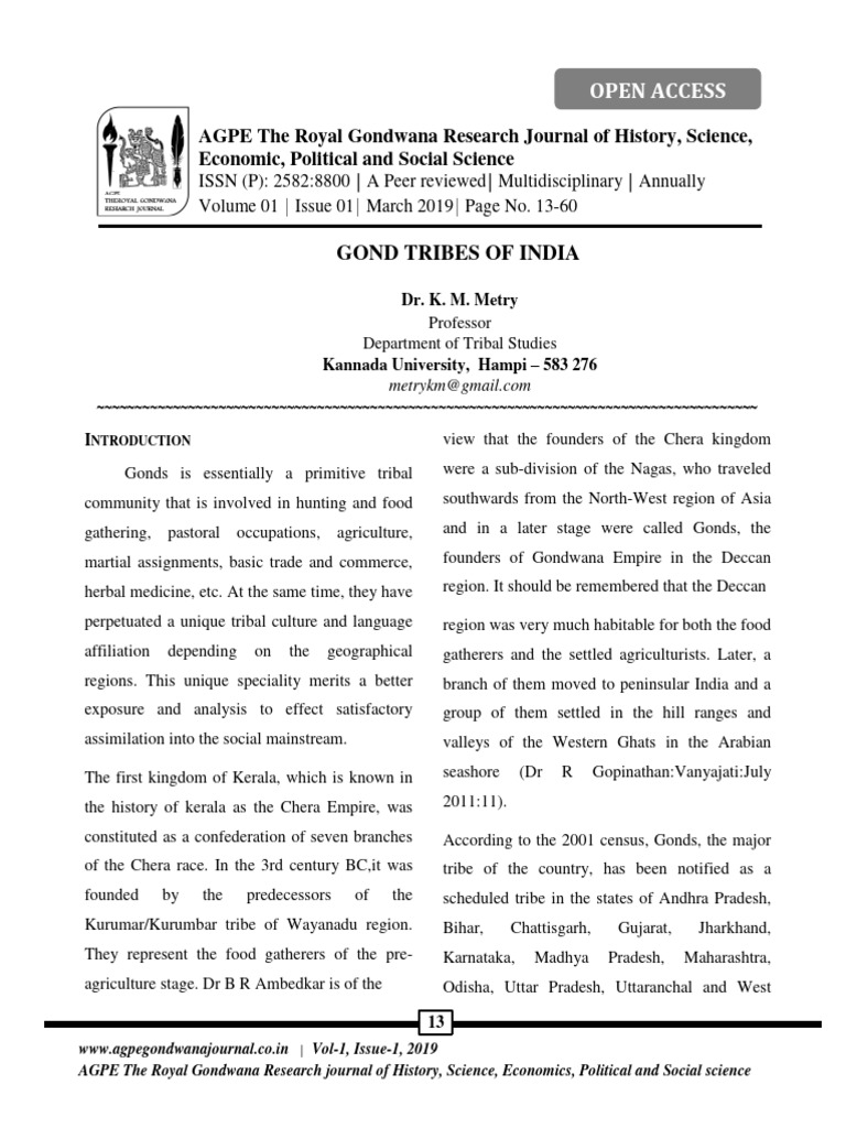Gond Tribes of India | PDF | Social Groups Of India