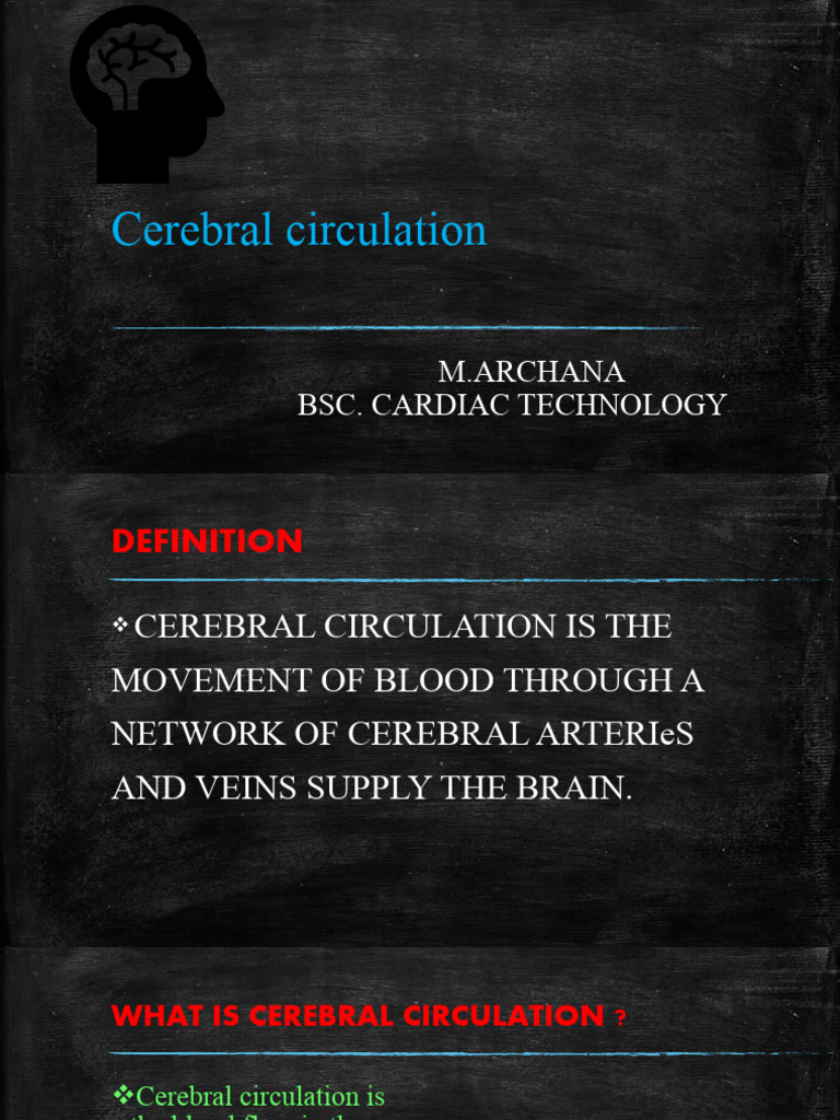 Understanding Cerebral Circulation Basics | PDF | Self-Improvement ...