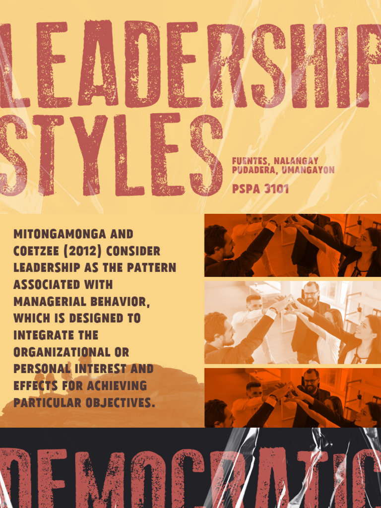 Leadership Styles | PDF | Leadership | Goal