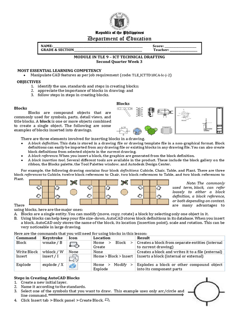Editing Block References in AutoCAD | PDF | Technical Drawing | Computing