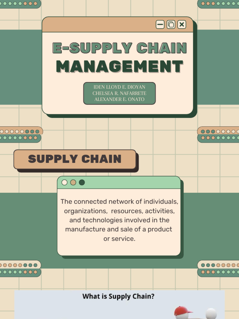 E SCM | Download Free PDF | Supply Chain | Electronic Business