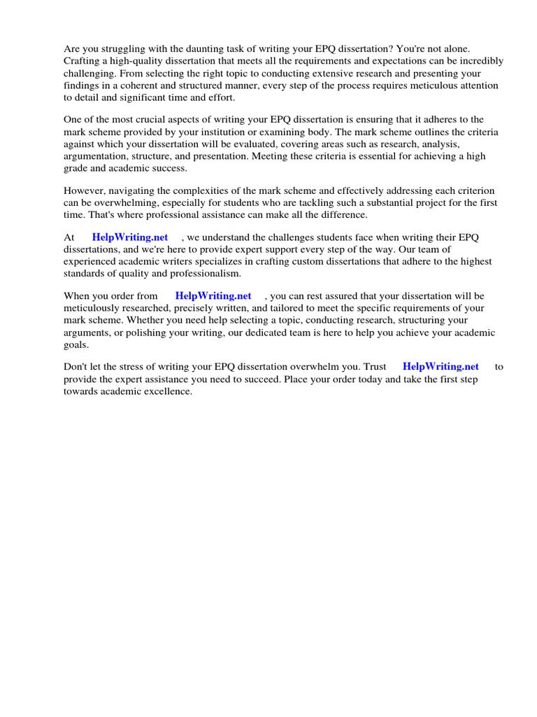 Epq Dissertation Mark Scheme | PDF | Robot | Robotics