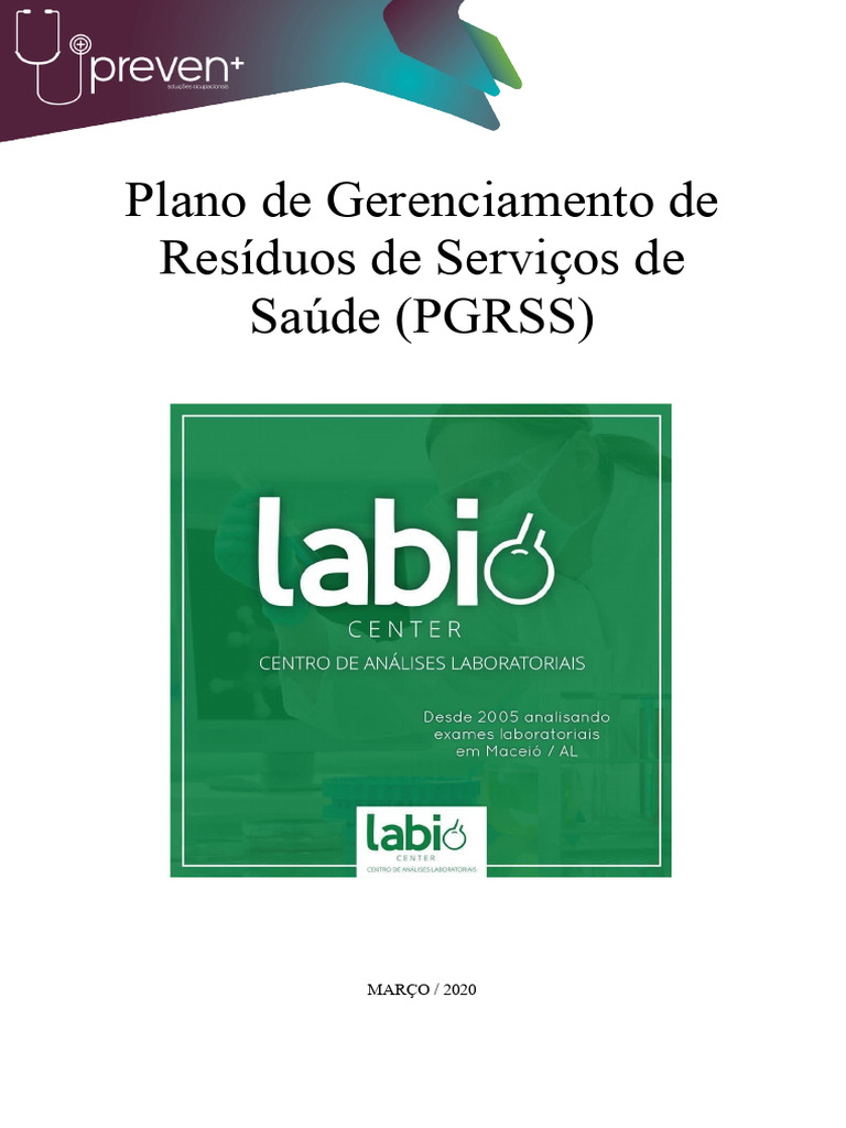PGRSS: Gerenciamento de Resíduos em Saúde | PDF | Desperdício
