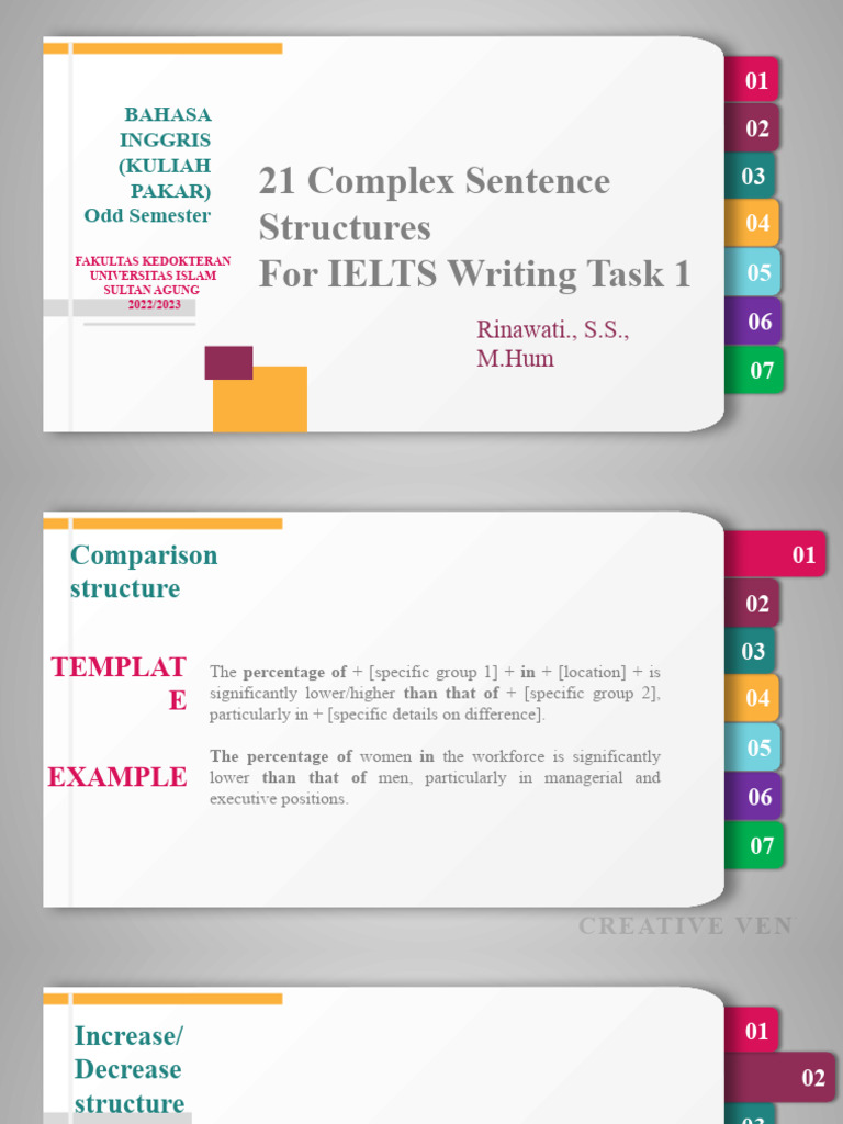 IELTS Writing Sentence Structures | PDF | Economies