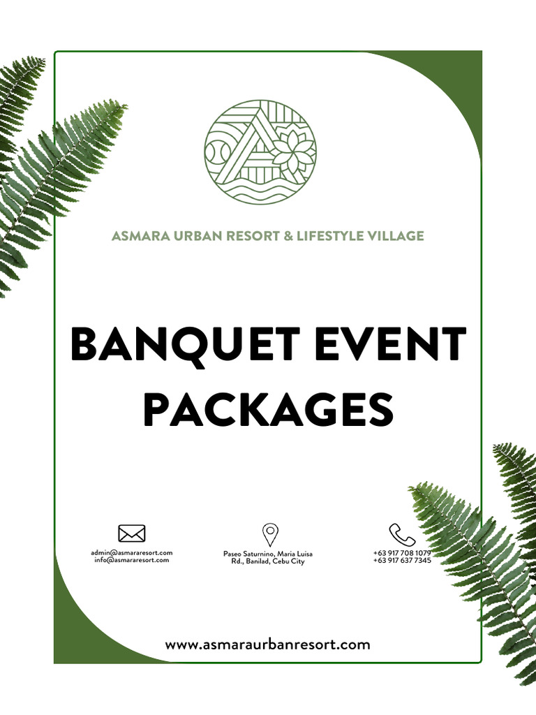 Event Packages | PDF | Tomato Sauce | Salad