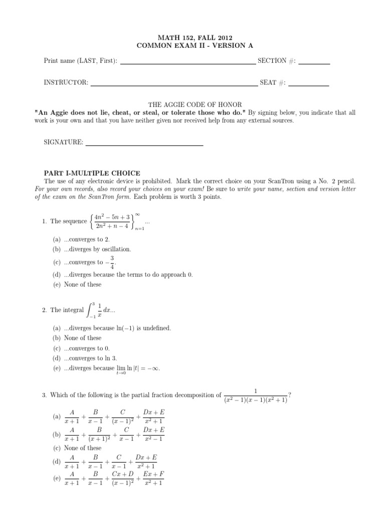 P2 | PDF | Sequence | Mathematical Physics