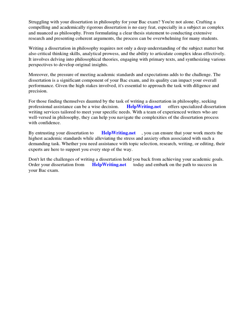 Exemple de Dissertation Philosophie Type Bac | PDF | Thesis | Critical Thinking