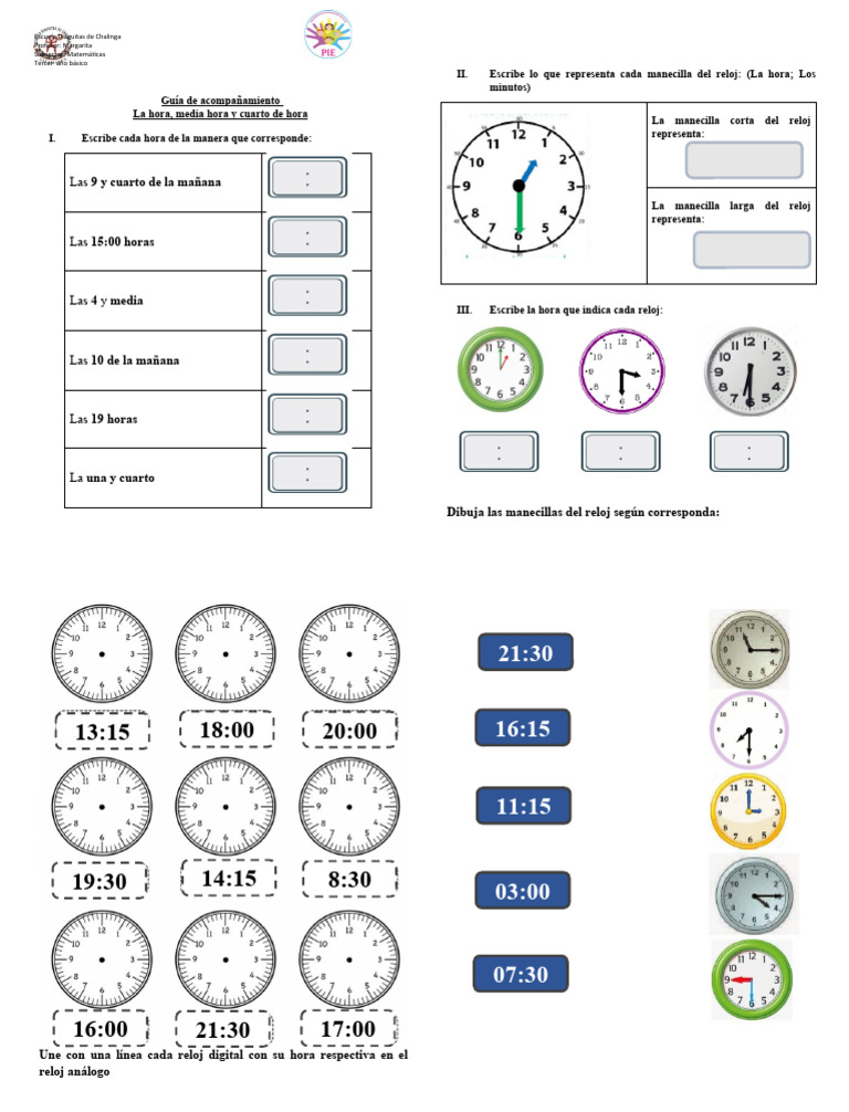 La Hora, La Media Hora y Cuarto de Hora | PDF