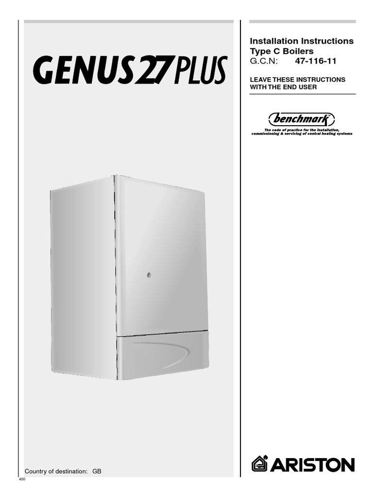 GENUS 27PLUSGCNo.47 116 11 | PDF | Water Heating | Pipe (Fluid Conveyance)