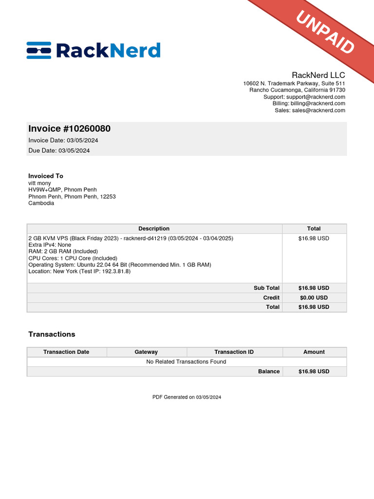 Invoice 10260080 | PDF | Computer Hardware | Computer Science