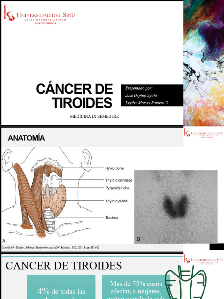 Cáncer de Tiroides | PDF | Enfermedades y trastornos | Glándulas