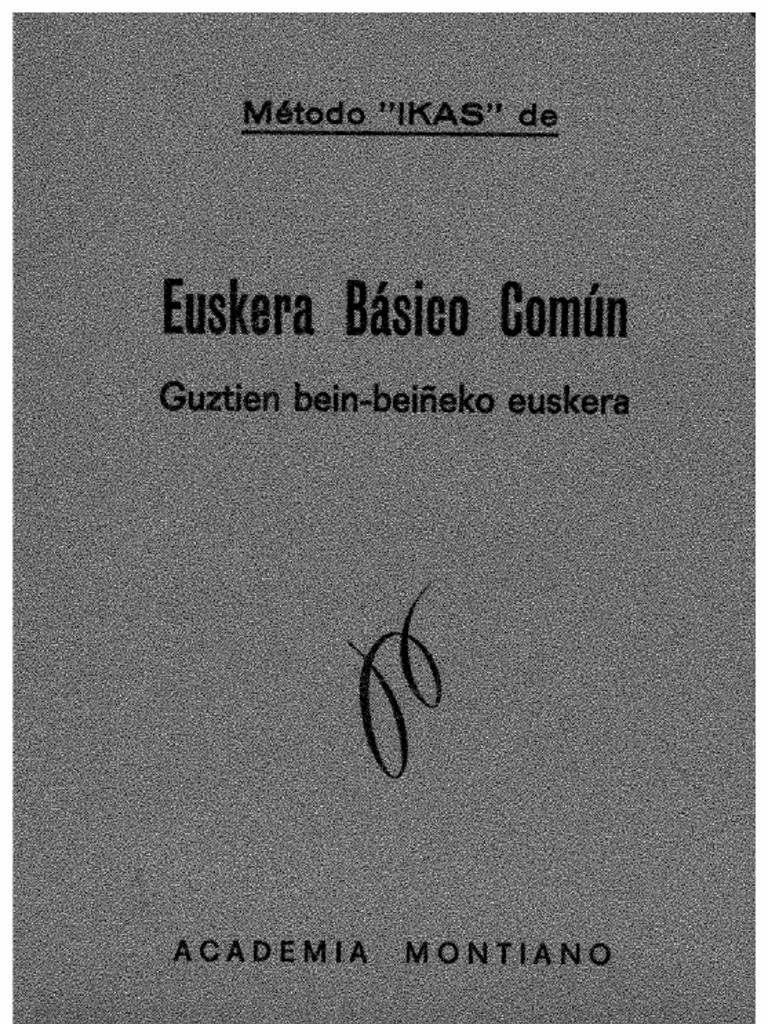 Euskera Basico Comun | PDF