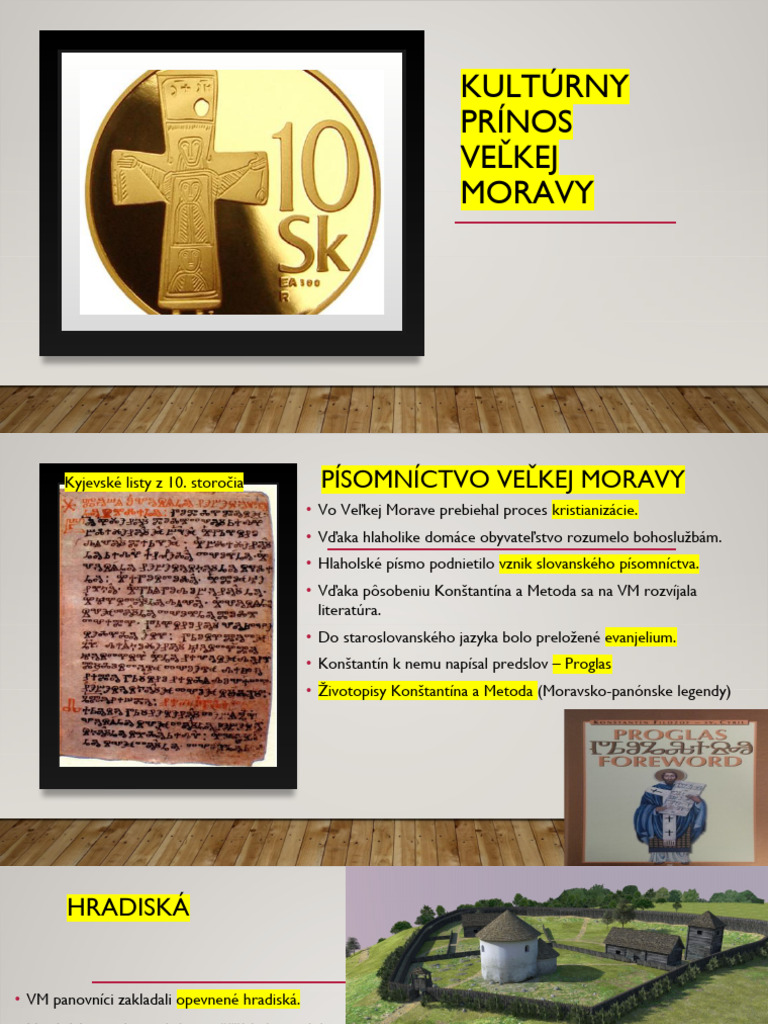 Kultúrny Prínos Velkej Moravy | PDF