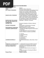 Mapeh - Music Grade 1 First Grading | PDF | Rhythm | Silence