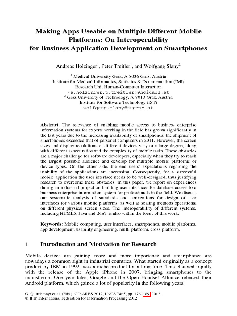 Making Apps Useable On Multiple Differen | PDF | Mobile App | Ios