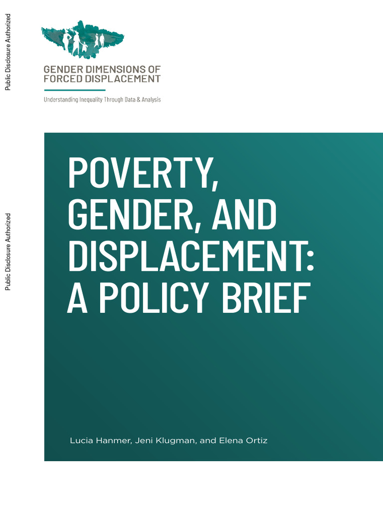 Poverty Gender and Displacement A Policy Brief | PDF | Poverty ...