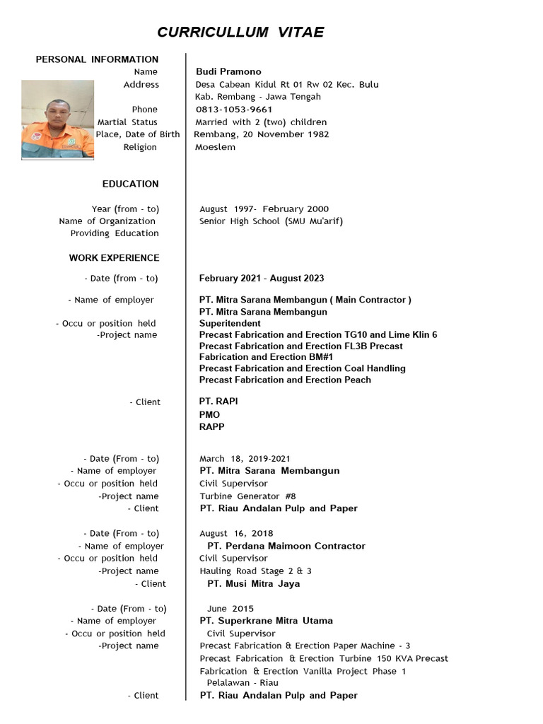 CV Pak Budi P... | PDF | Printing Materials