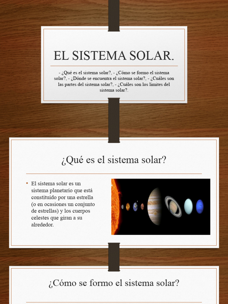 EL SISTEMA SOLAR (EXPOSICIÓN) | PDF