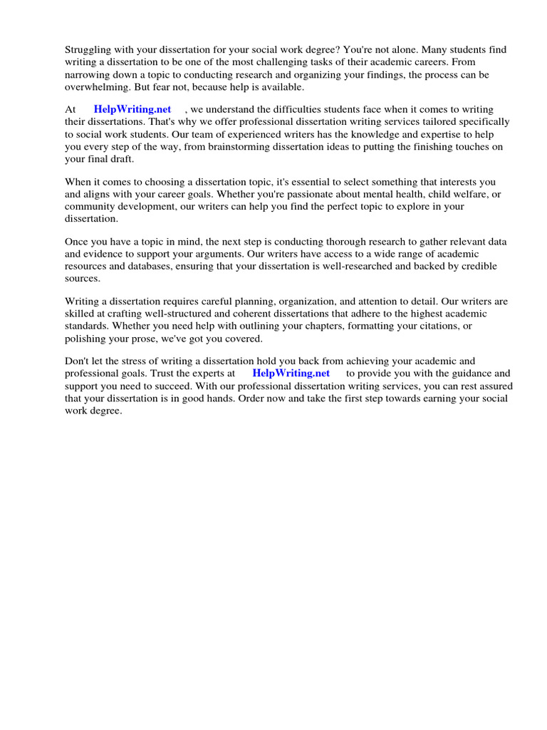 Dissertation Ideas For Social Workers | PDF | Social Work | End Of Life ...