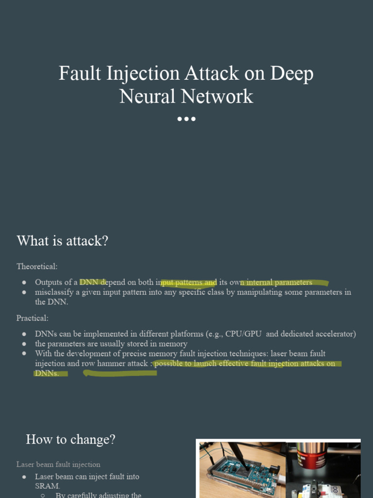 SBA - Fault Injection Attack On Deep Neural Network | PDF | Deep Learning | Algorithms