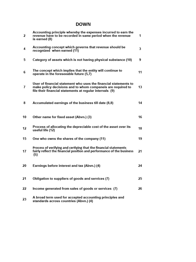 Puzzle Clues | PDF | Revenue | Financial Statement
