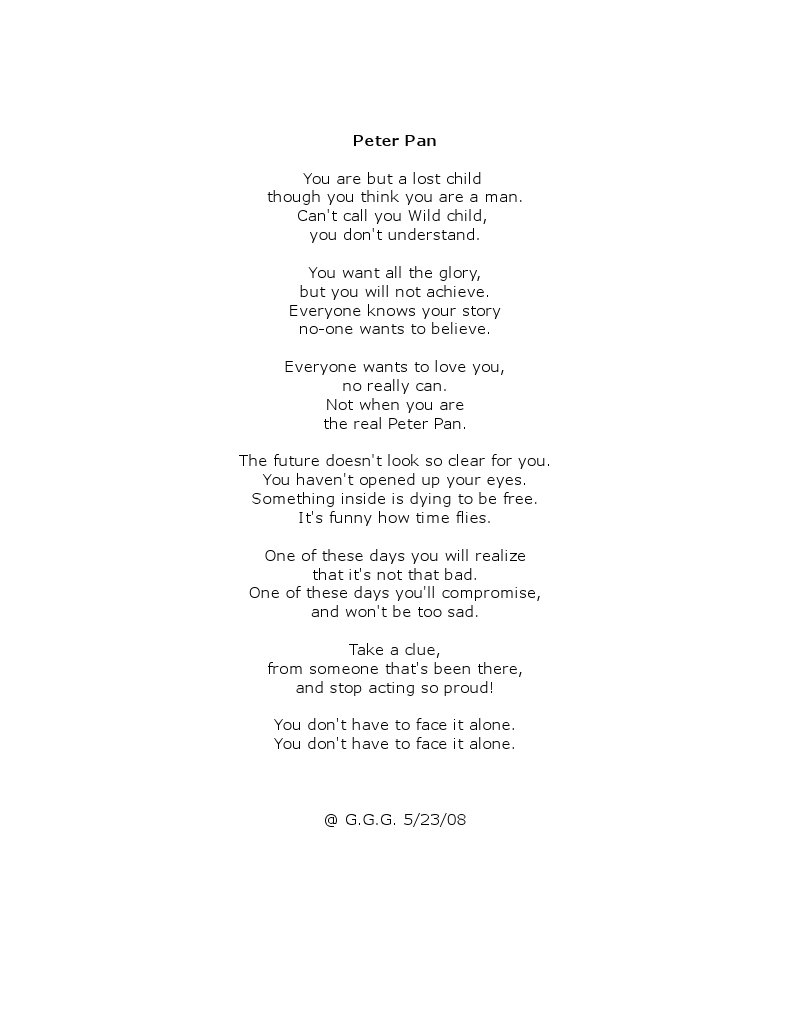 Reflections on Peter Pan's Journey | PDF | Self-Improvement