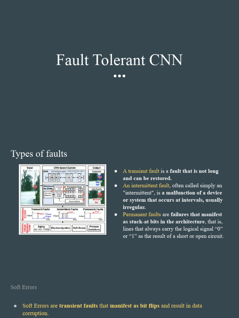 Fault Tolerant Cnn Pdf Error Detection And Correction Electronic Circuits