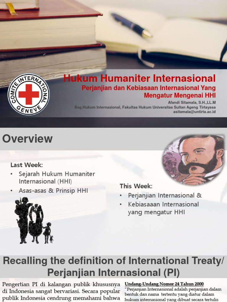 Hukum Humaniter Internasional: Perjanjian dan Kebiasaan | PDF