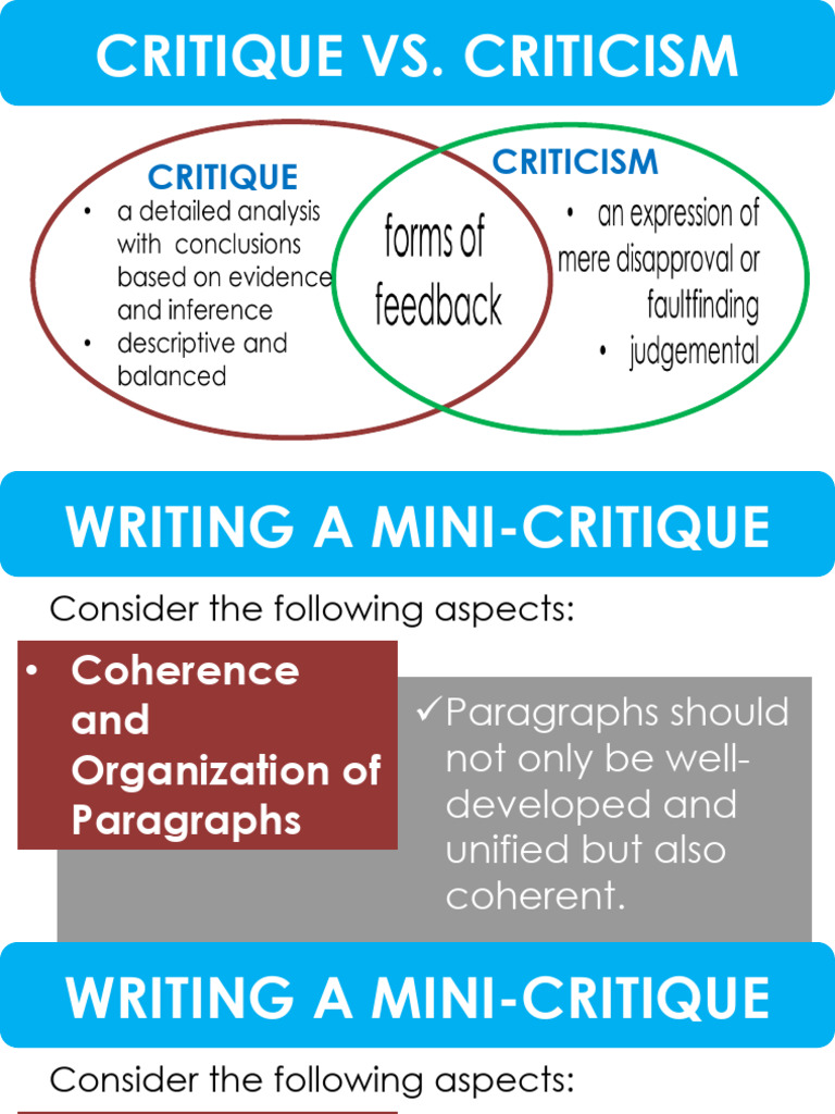 Mini Critique Notes | PDF