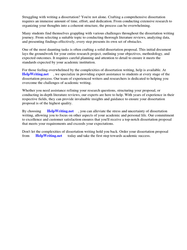 Sociology Dissertation Proposal Sample | PDF