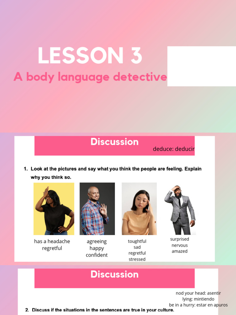 A body language detective | PDF