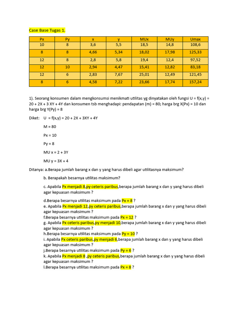 Ekonomi Mikro Tugas Ke 2 | PDF