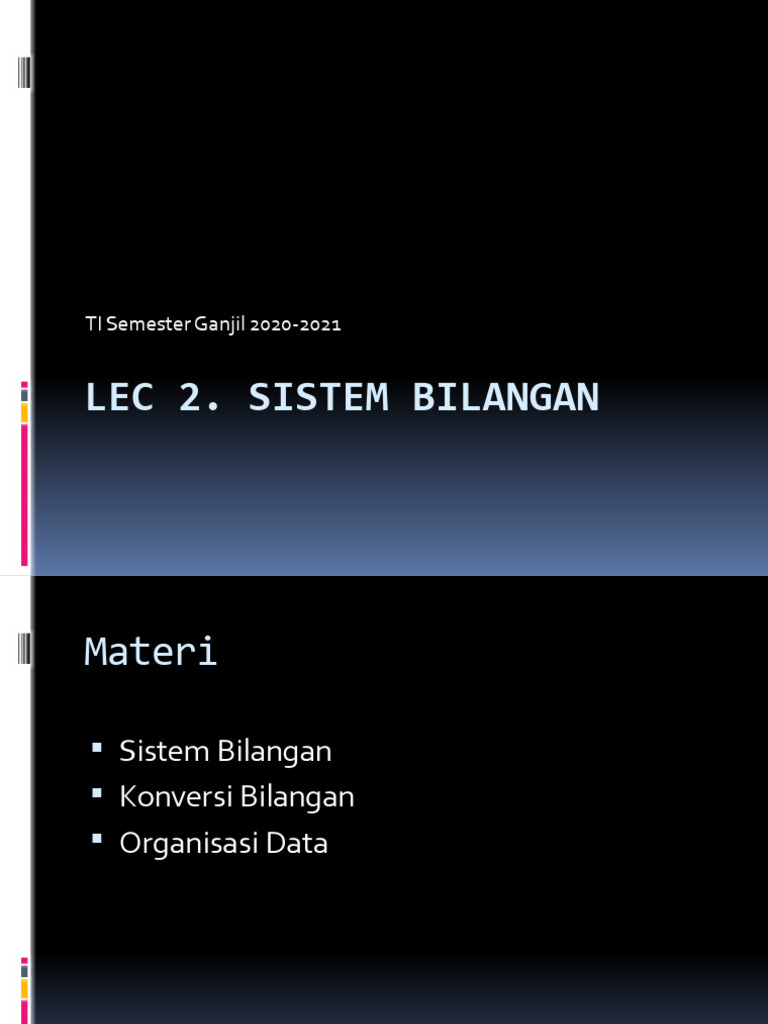 Lec2 Pengantar Sistem Bilangan | PDF