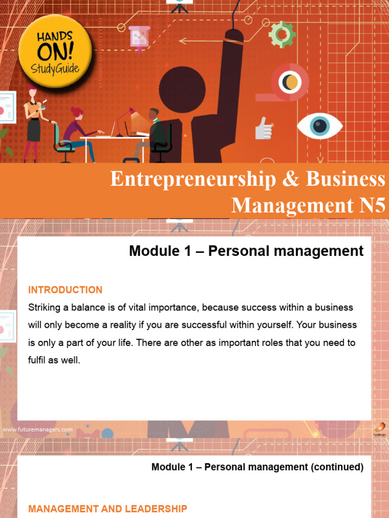 Entrepreneurship & Business Management Guide | PDF | Labor Relations ...