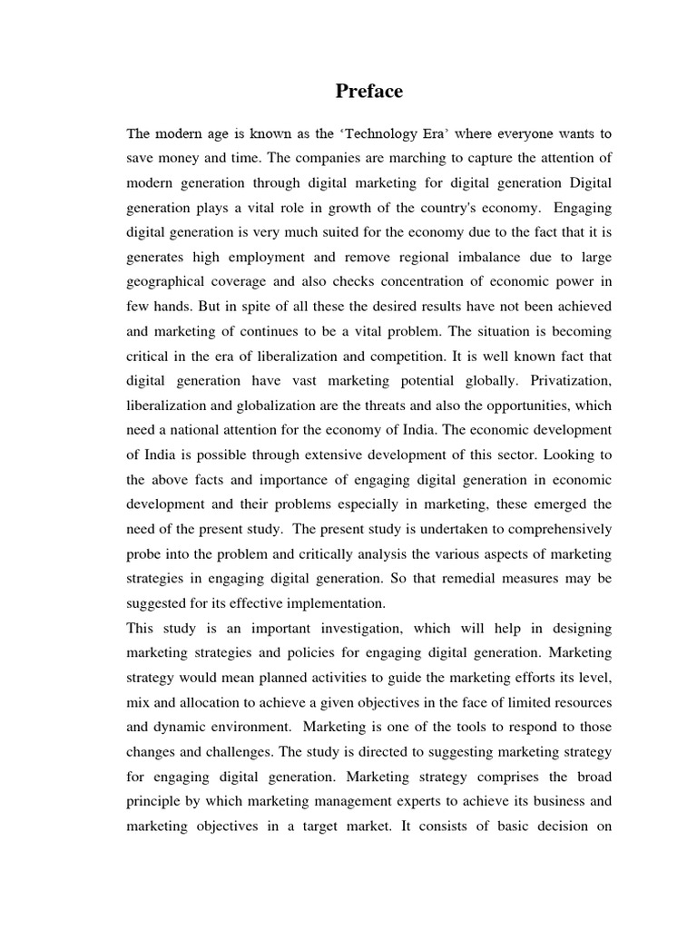 05 Preface Pdf Marketing Marketing Strategy