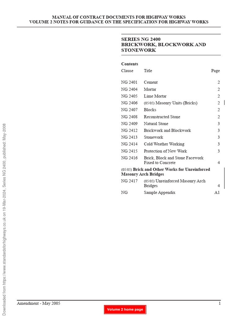 NG Series 2400 Brickwork Blockwork and Stonework - May 2008 | PDF ...