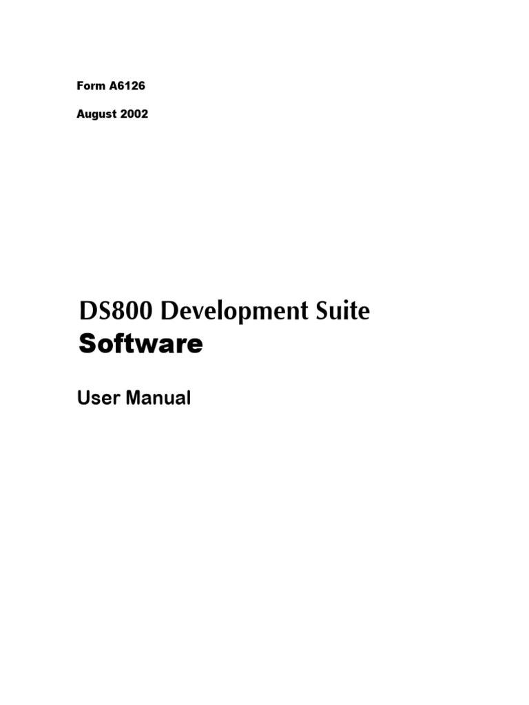 DS800 Development Suite: Software | PDF | Boolean Data Type | Variable ...