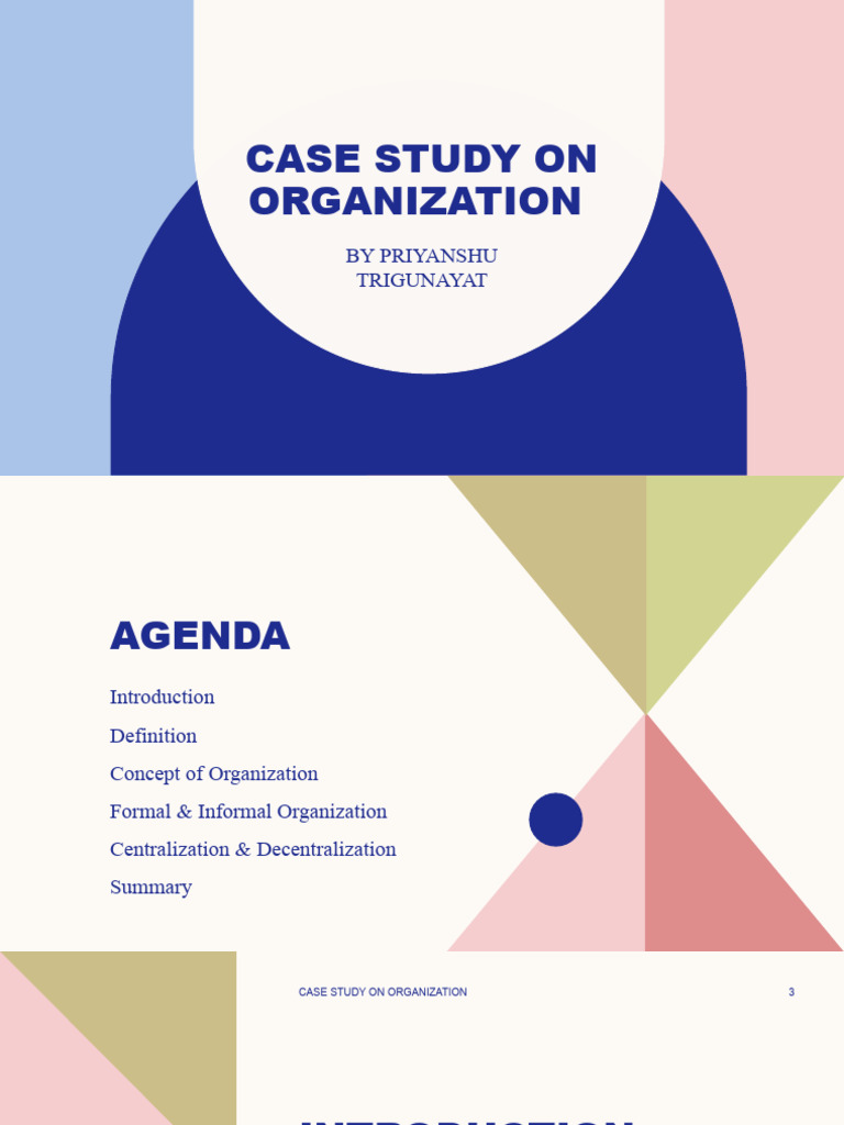 Case Study On Organization | PDF | Decentralization | Strategic Management