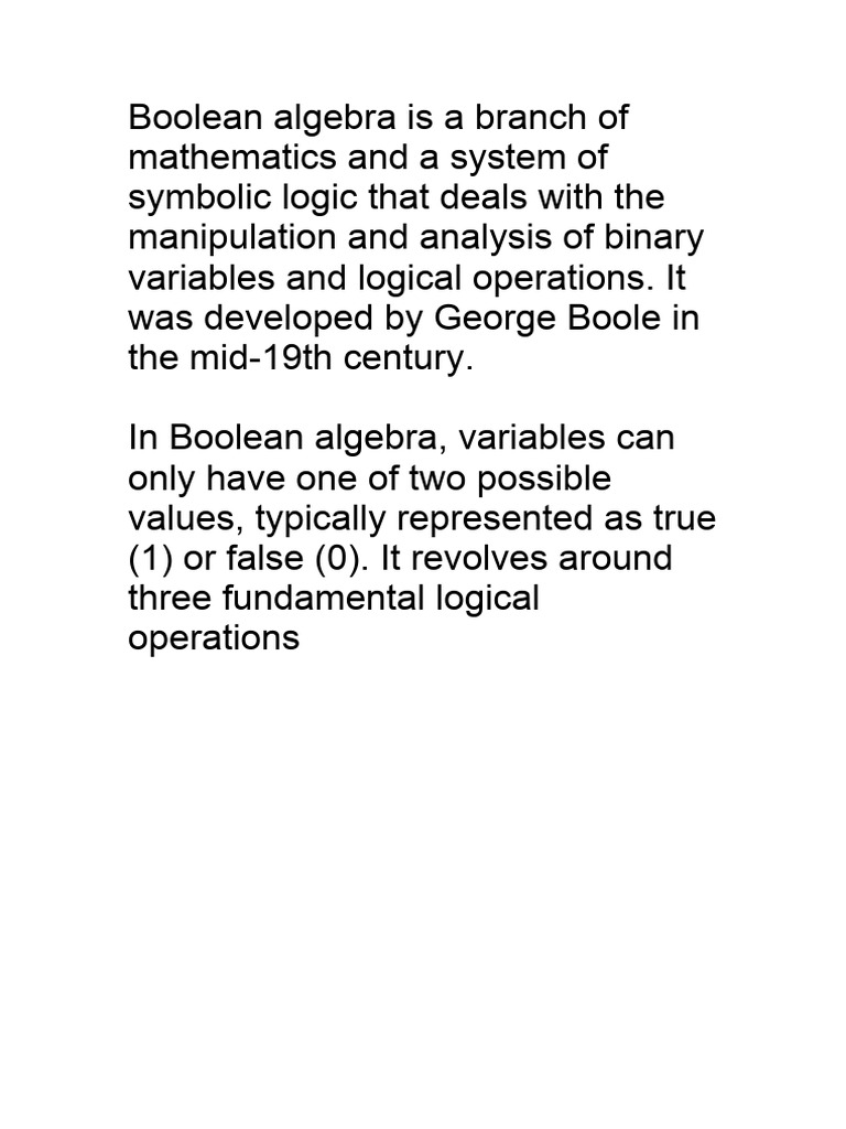 Boolean | Download Free PDF | Boolean Algebra | Teaching Mathematics