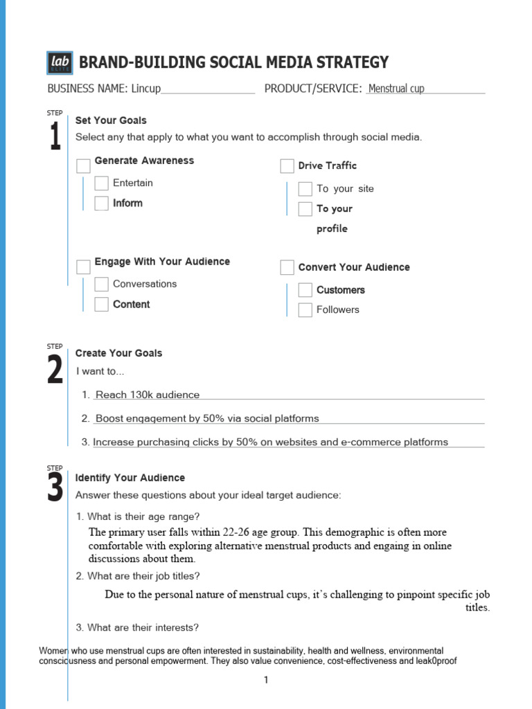 Social Media Strategy Worksheet | PDF | Digital Marketing | Social Media
