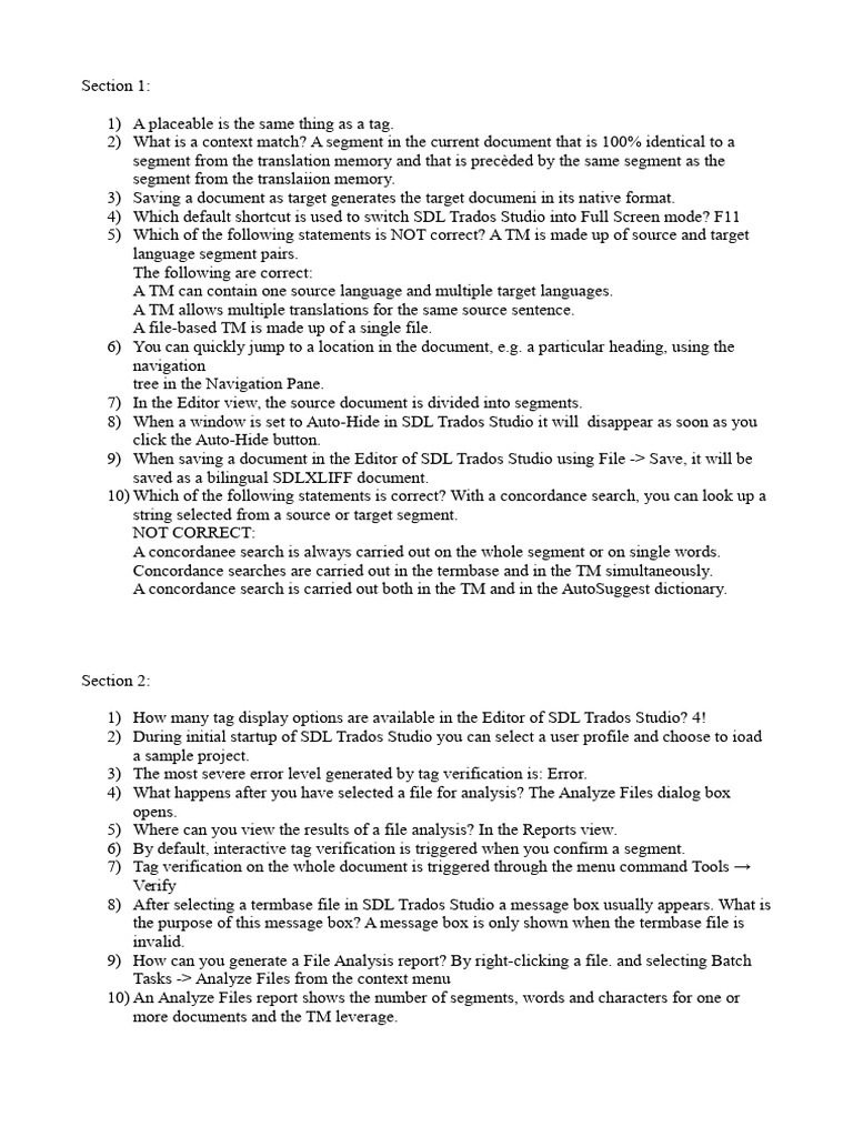 SDL Trados Studio User Guide | PDF | System Software | Computing