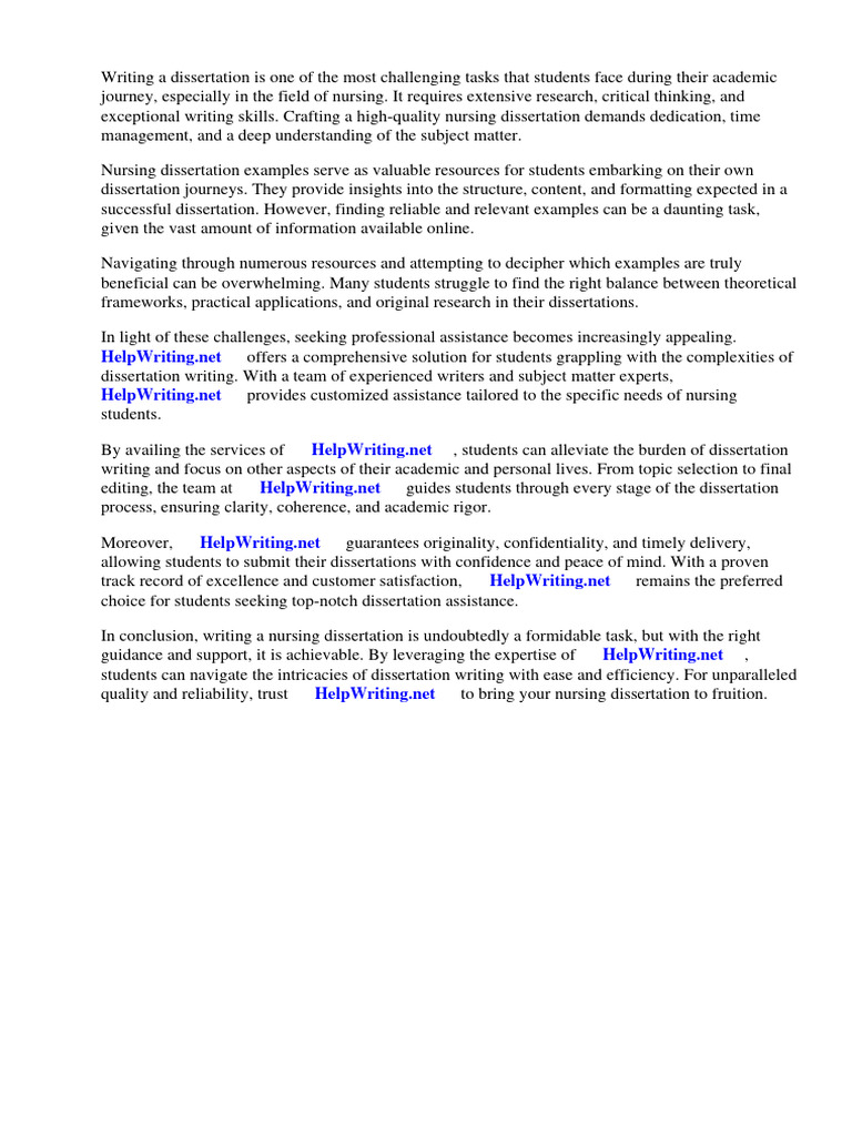 Nursing Dissertation Examples | PDF | Palliative Care | End Of Life Care