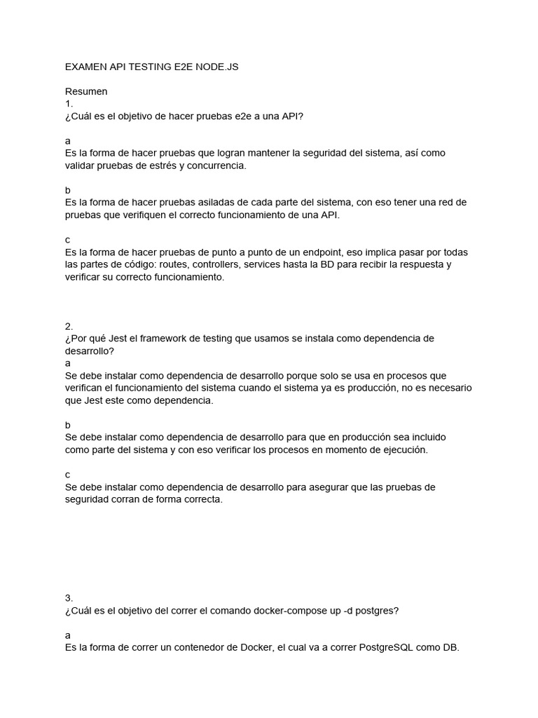 Examen Api Testing E2e Node | PDF | Ciencias de la Computación ...