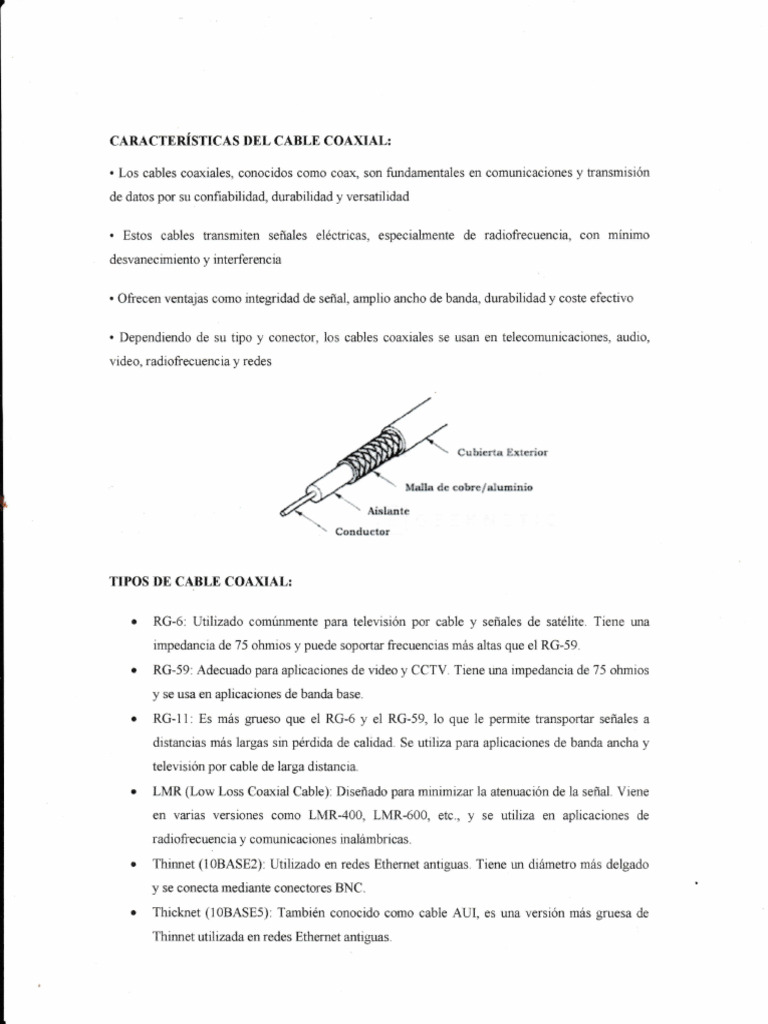 Practica 5 | PDF | Cable coaxial | Electricidad