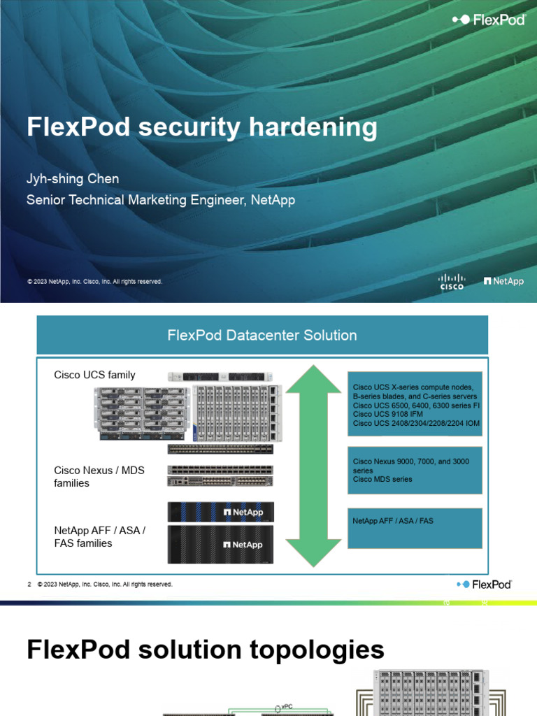 FlexPod Security Hardening TR TOI | PDF | Computer Network | Radius