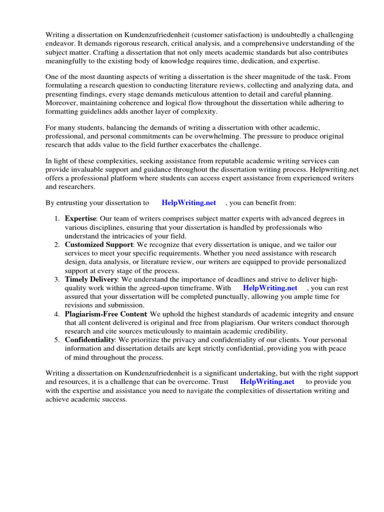 Dissertation Kundenzufriedenheit | PDF | Expert | Thesis