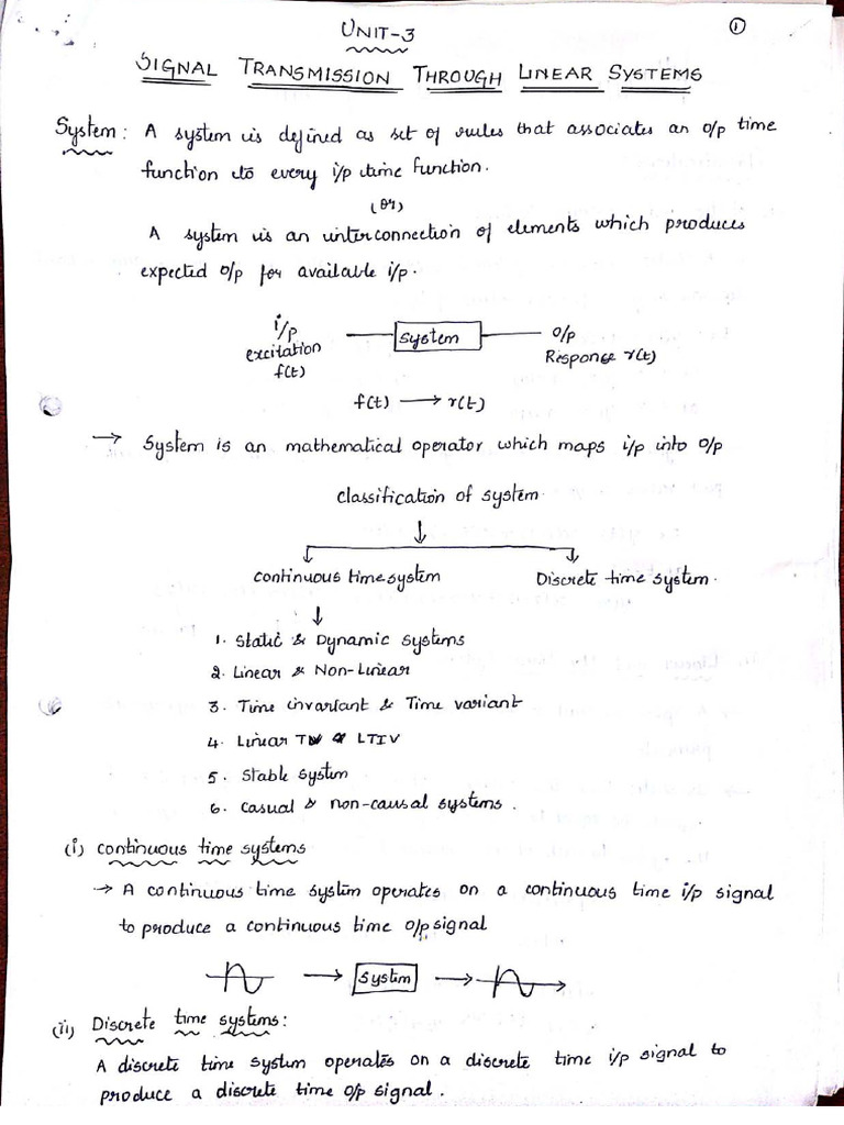 BSS - Unit-1 2022-23 | PDF