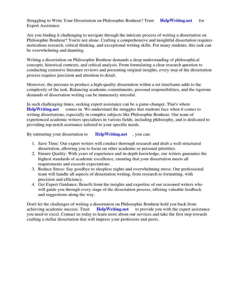 Plan Dissertation Philosophie Bonheur | PDF | Scribd | Thesis